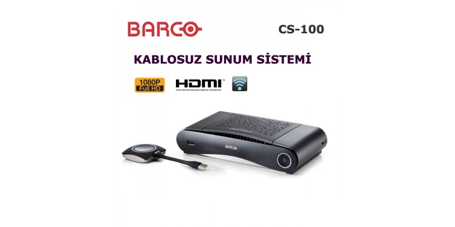 Barco ClickShare CS-100 Kablosuz Sunum Cihazı